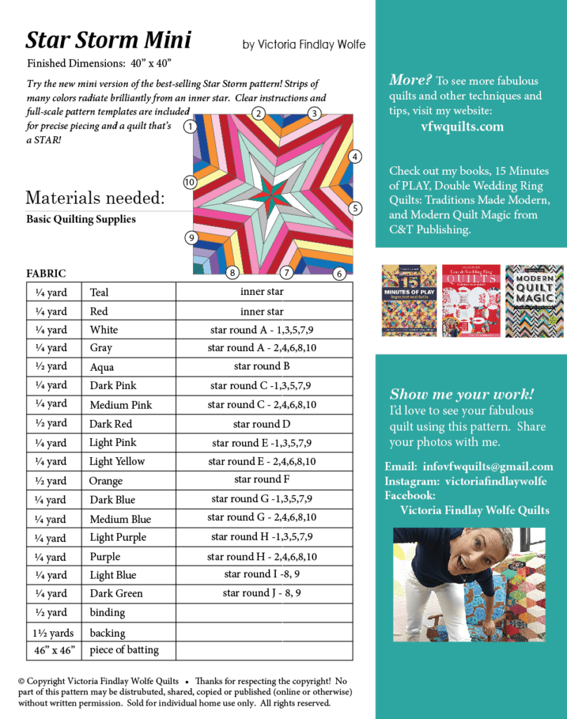 Star Storm Mini Pattern | Blue Barn Quilt Co.